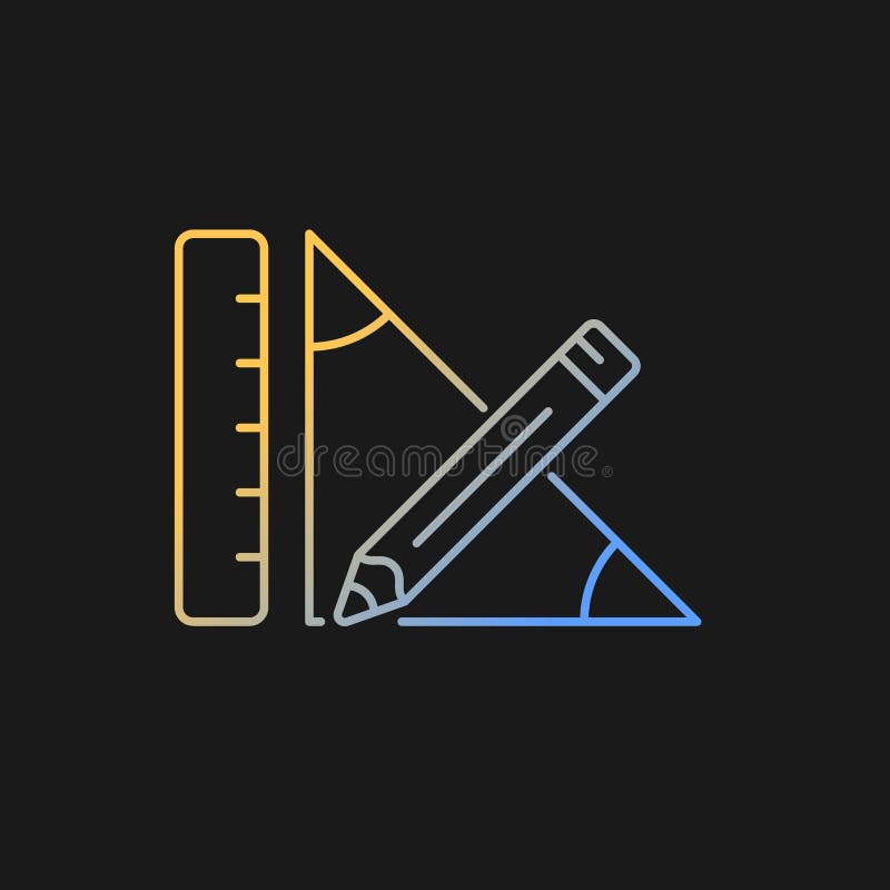 Geometry Gradient Vector Icon for Dark Theme Stock Vector ...