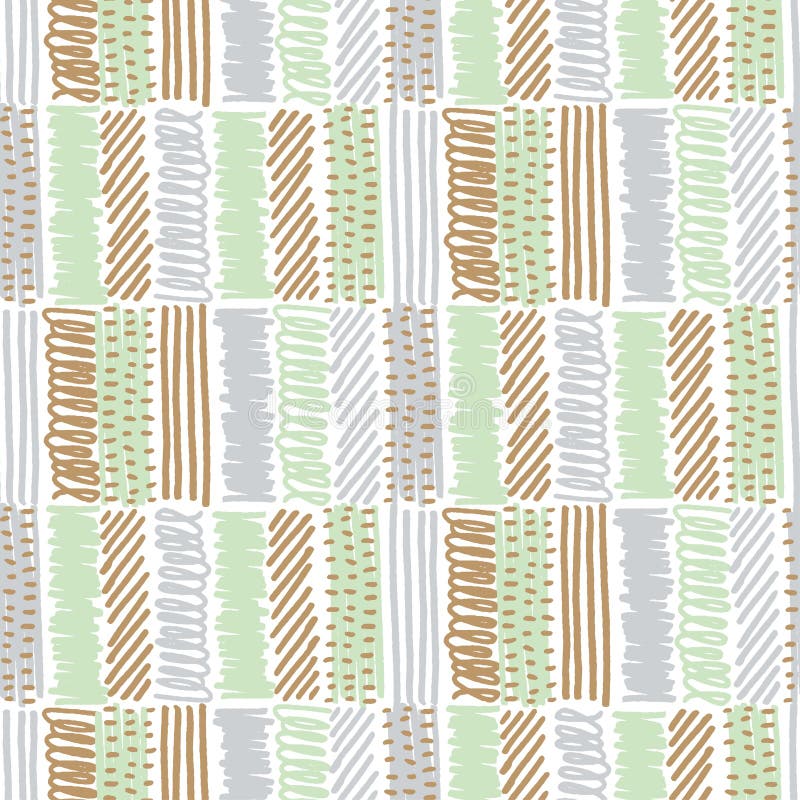 Geometry Hand Drawn Pattern Stock Vector - Illustration of design ...