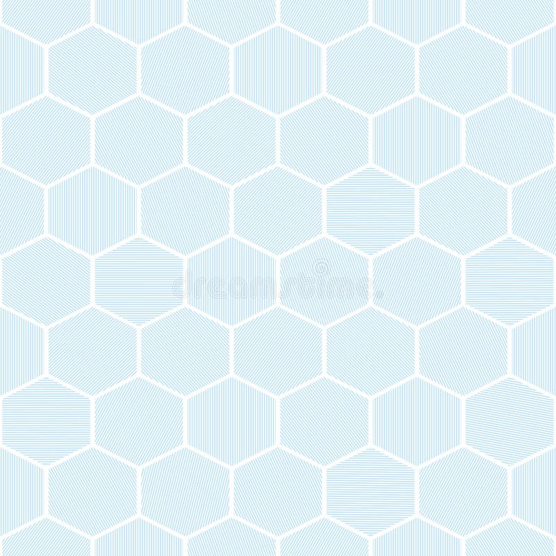 Geometry Hexagon Cells Seamless Pattern Vector. Stock Illustration ...