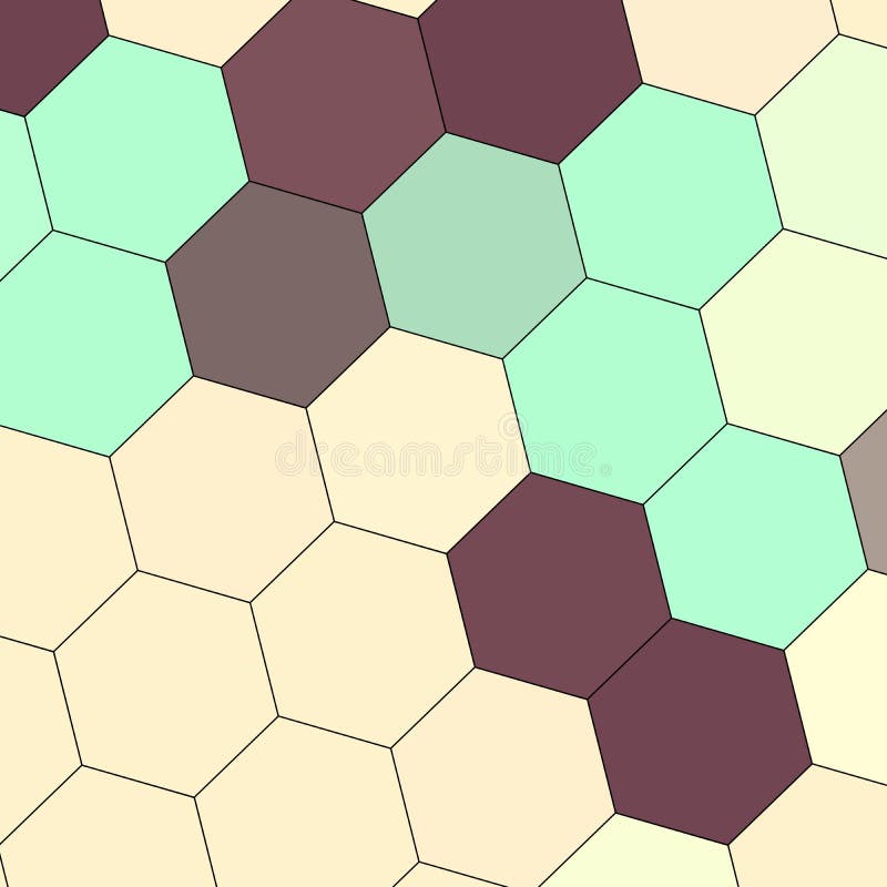 A Geometry Hexagon Wall Texture Background Multicolor Honeycomb Pattern ...