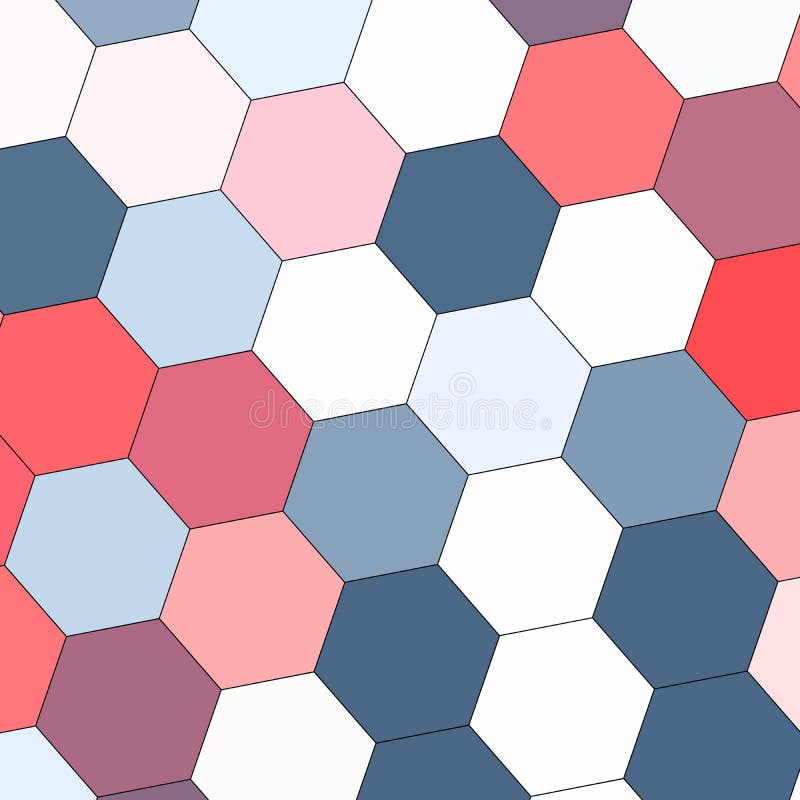 A Geometry Hexagon Wall Texture Background Multicolor Honeycomb Pattern ...