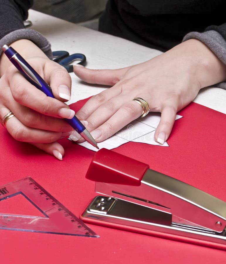 Geometry homework stock image. Image of pupil, geometry - 4602453