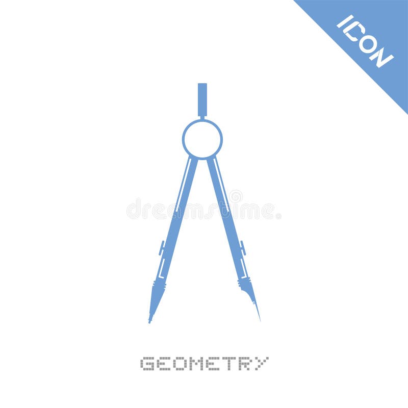 Geometry icon stock vector. Illustration of icon, instrument - 96456288