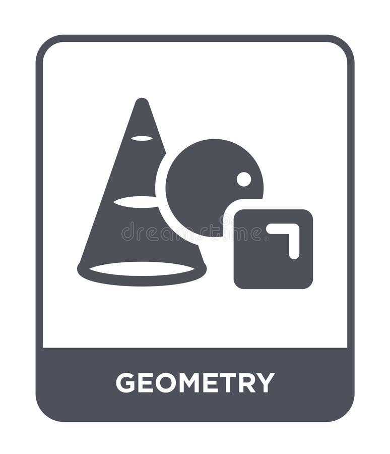 Geometry Icon in Trendy Design Style. Geometry Icon Isolated on White ...