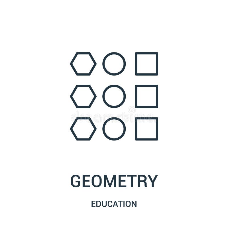 Geometry Icon Vector from Education Collection. Thin Line Geometry ...