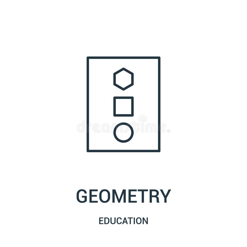 Geometry Icon Vector From Education Collection. Thin Line Geometry ...