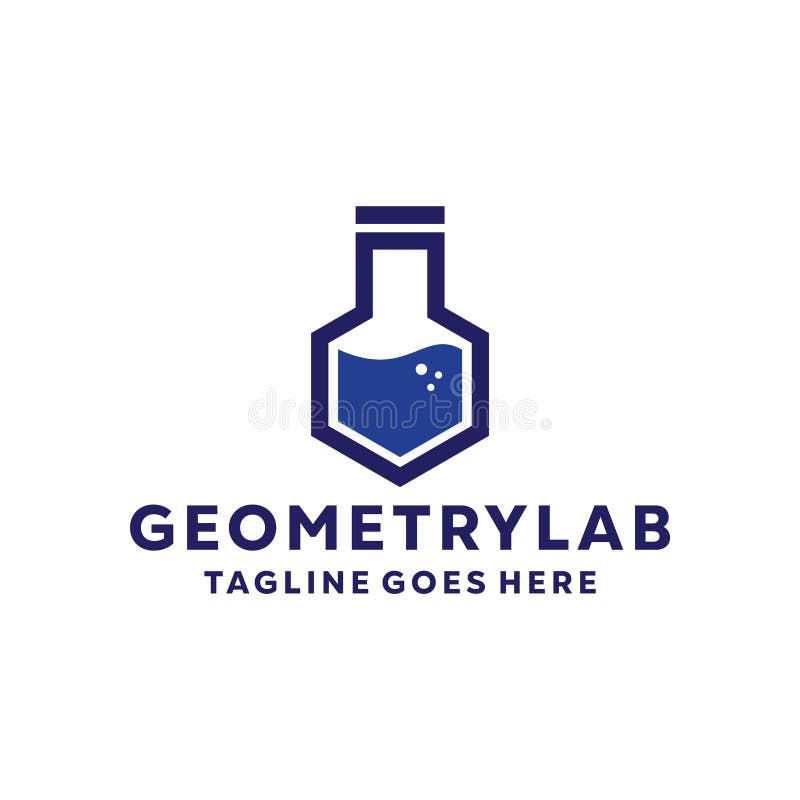 Geometry Lab Logo for Laboratory Stock Vector - Illustration of vector, symbol: 293517433