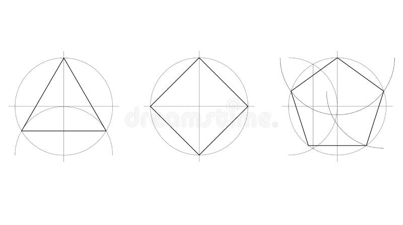 Geometry Lesson, Technical Geometric Construction of a Equilateral ...