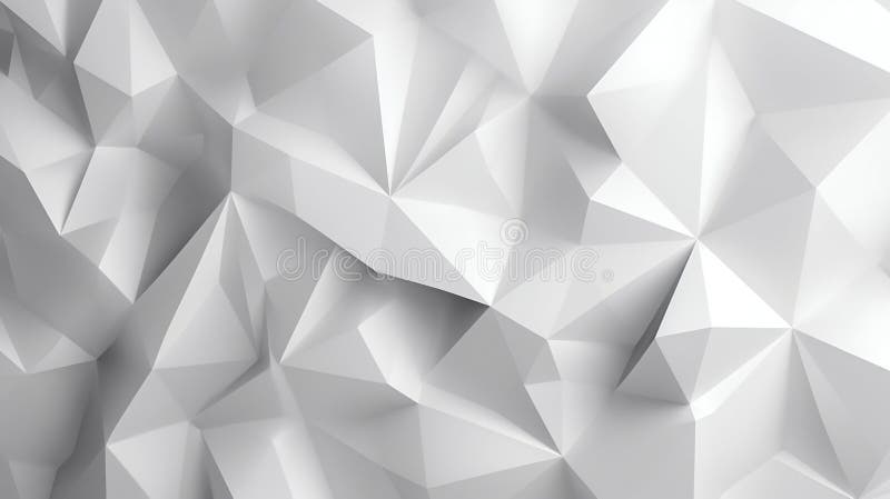 Geometry Low Poly White Background Texture. Generative Ai Stock ...