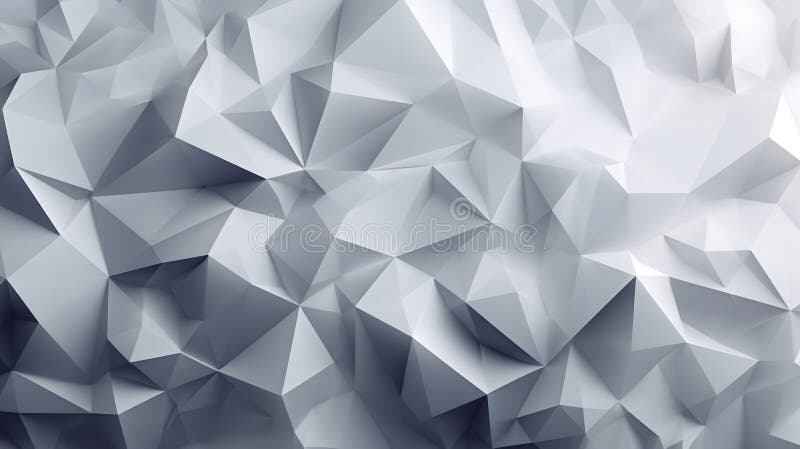Geometry Low Poly White Background Texture. Generative Ai Stock ...