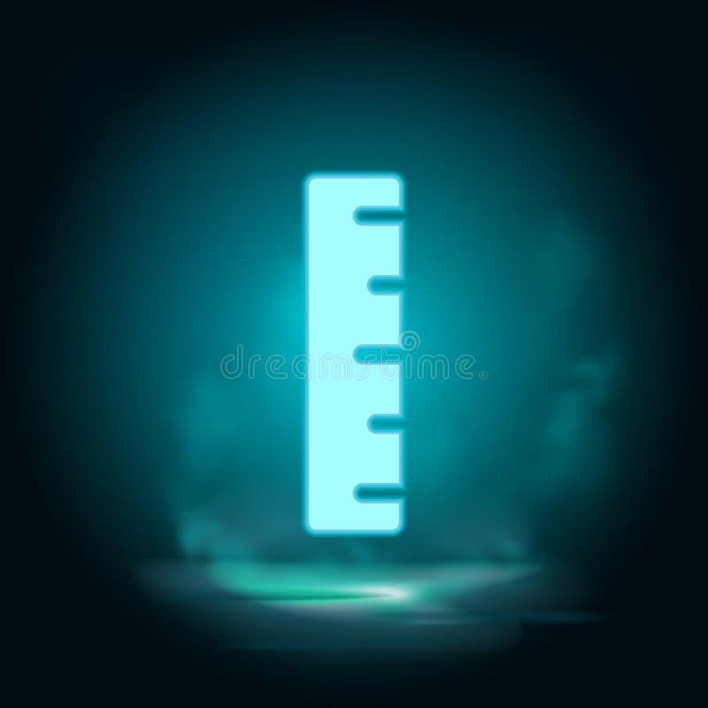 Geometry, Measuring Ruler Icon - Vector. Simple Element Illustration ...