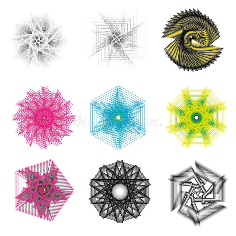 Geometry Minimalistic Artwork Poster with Simple Shape and Figure Stock ...