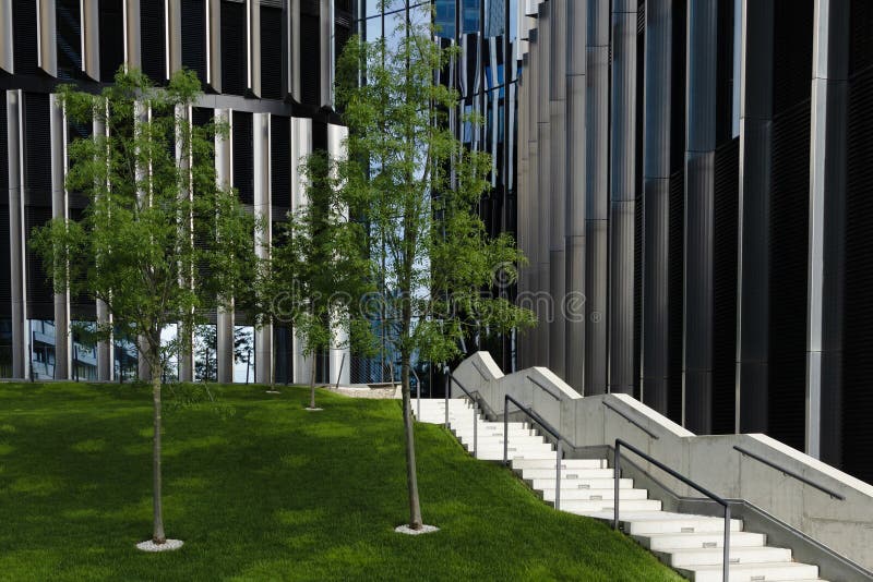 Geometry in Modern Street Design. Fragment of a Residential Area Stock ...