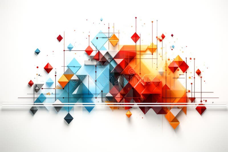 Geometry Multicolor for Banner Business or Background. Stock ...