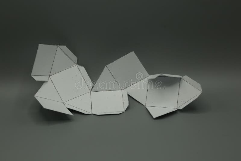 Geometry Net of Cuboctahedron. 2 Dimensional Shape Foldable To Form a ...