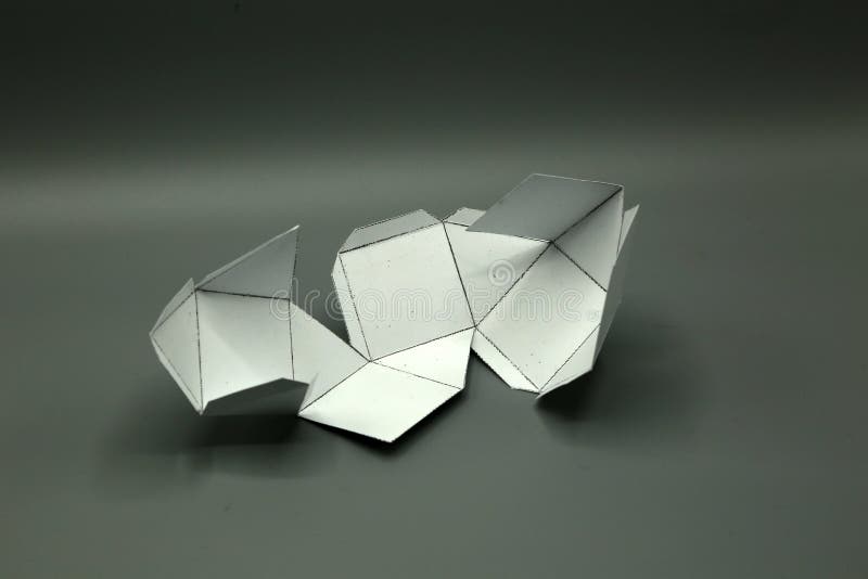 Geometry Net of Cuboctahedron. 2 Dimensional Shape Foldable To Form a ...