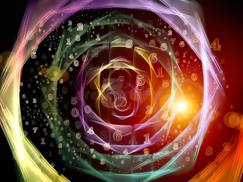 Number Source Spiral stock illustration. Illustration of geometry ...