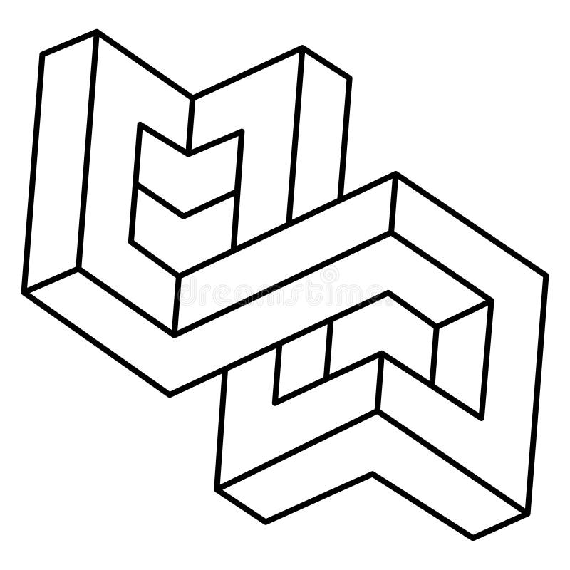 Geometry. Optical Illusion Shape. Optical Art. Abstract Background ...