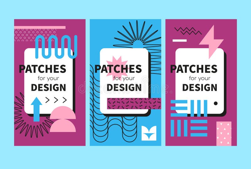 Geometry Patches for Your Designs - Set of Vector Template ...