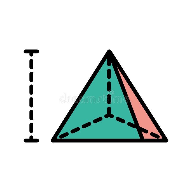Geometry pyramid math stock vector. Illustration of template - 273723751