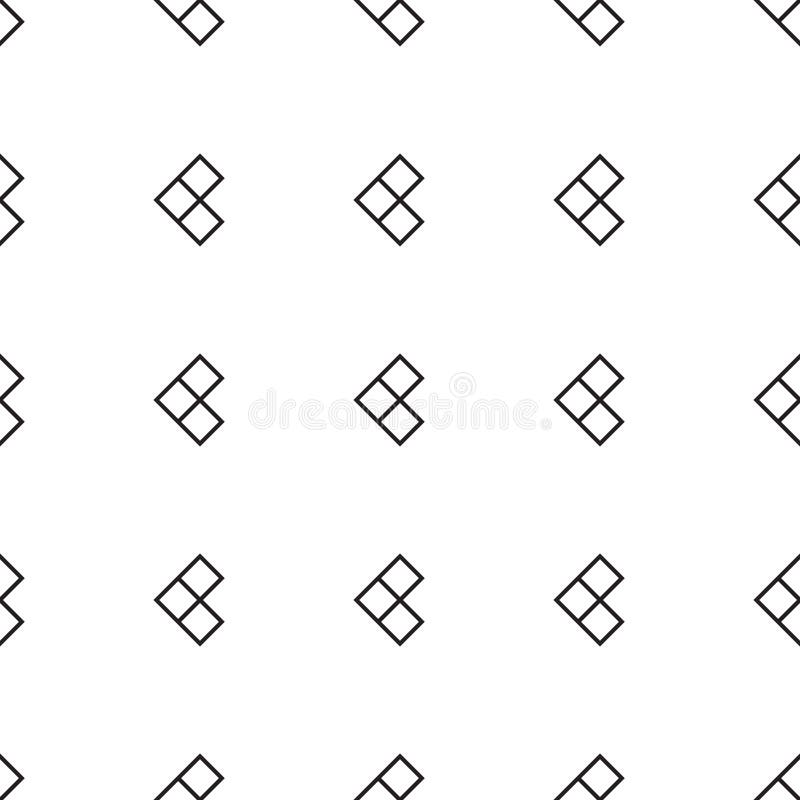 Geometry Rectangle Seamless Pattern Background - Line Stock Vector ...