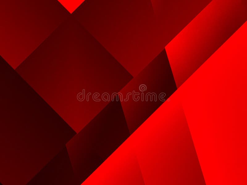 Geometry Rectangular Triangle Shapes in Red 3d Shade. Bright Colour ...