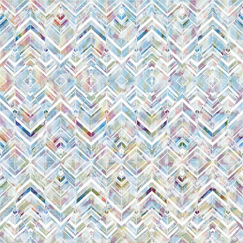 Geometry Repeat Pattern with Texture Background Stock Illustration ...