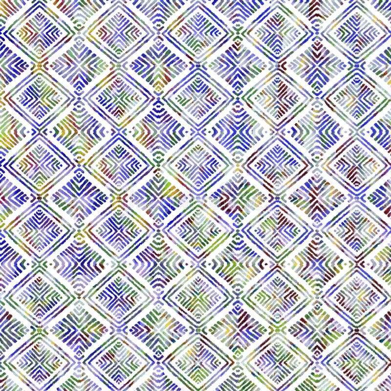 Geometry Repeat Pattern with Texture Background Stock Illustration ...