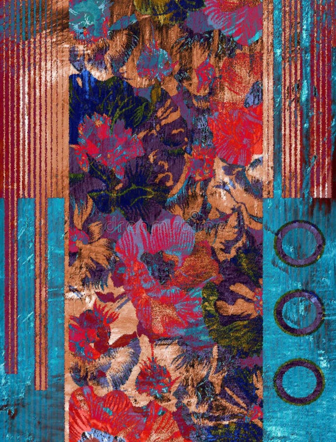 Geometry Repeat Pattern with Texture Background Stock Photo - Image of ...