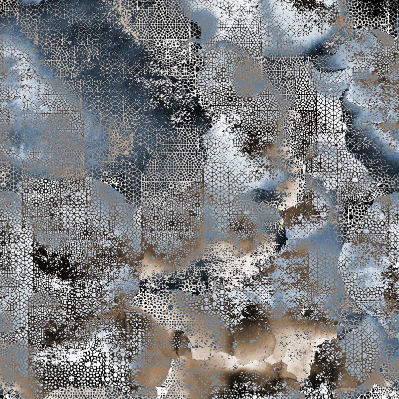 Geometry Repeat Pattern with Texture Background Stock Illustration ...