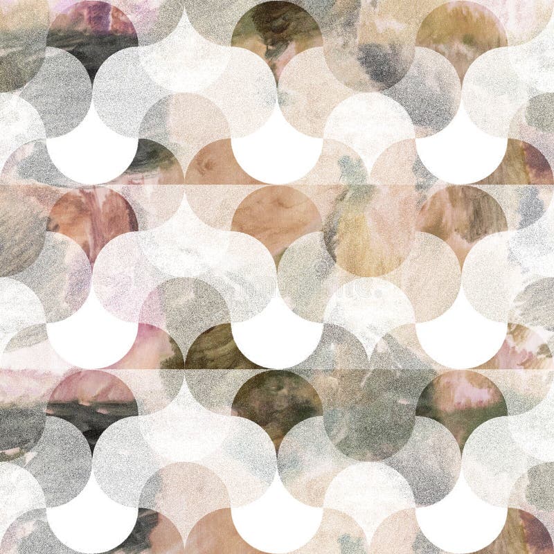 Geometry Repeat Pattern with Texture Background Stock Illustration ...