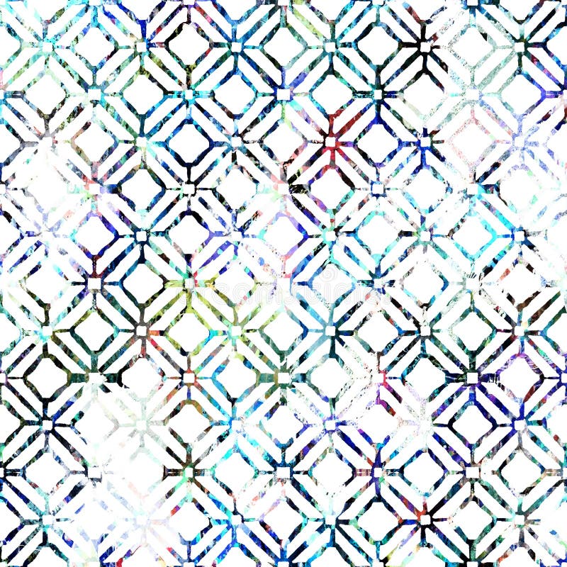 Geometry Repeat Pattern with Texture Background Stock Illustration ...