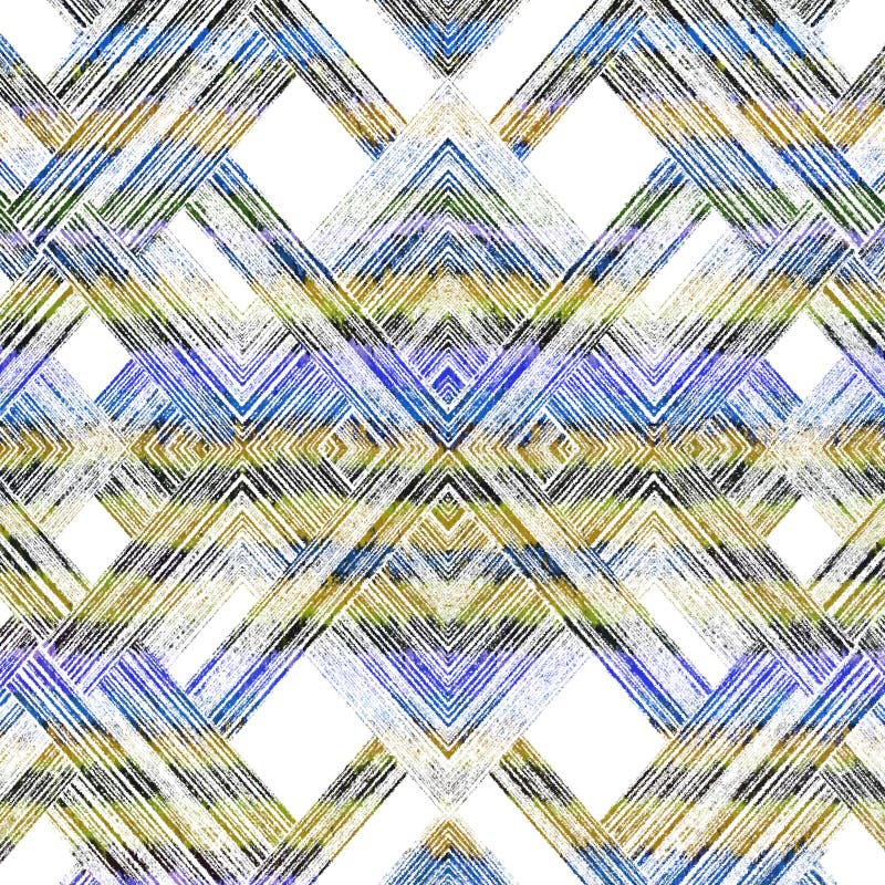 Geometry Repeat Pattern with Texture Background Stock Illustration ...