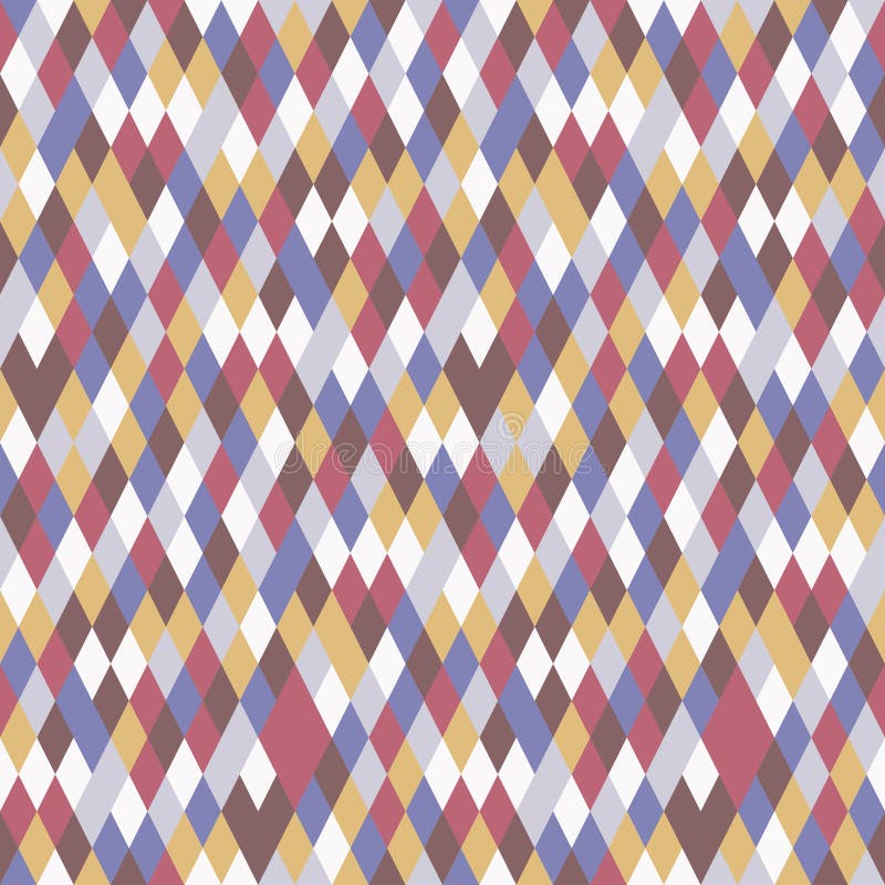 Geometry Rhombus Vector Seamless Pattern Stock Vector - Illustration of ...