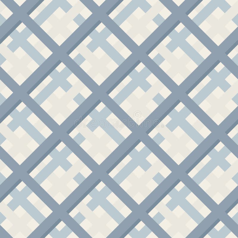 Geometry Rhombus Vector Seamless Pattern Stock Vector - Illustration of ...