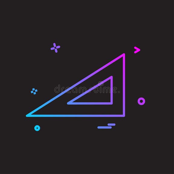 Geometry Scale Icon Design Vector Stock Vector - Illustration of ...