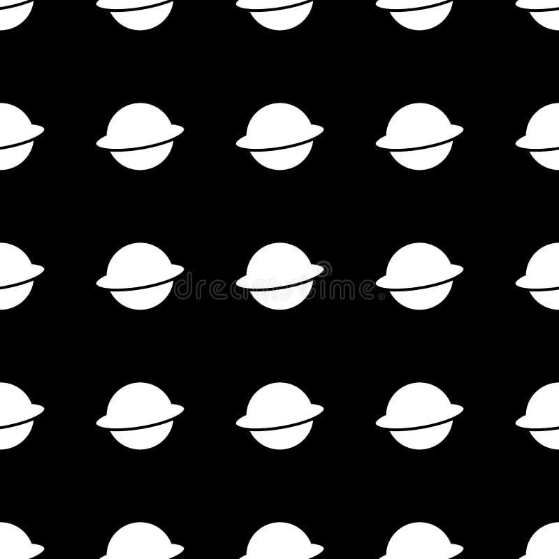 Geometry Seamless Pattern with Saturn. Stock Vector - Illustration of ...