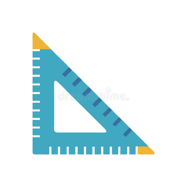 Geometry Set Square Icon for Measurements Stock Vector - Illustration ...