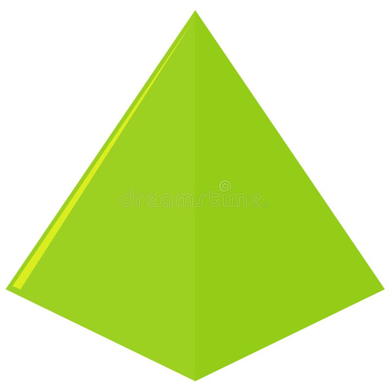 Geometry Shape of Triangle in Green Stock Vector - Illustration of ...