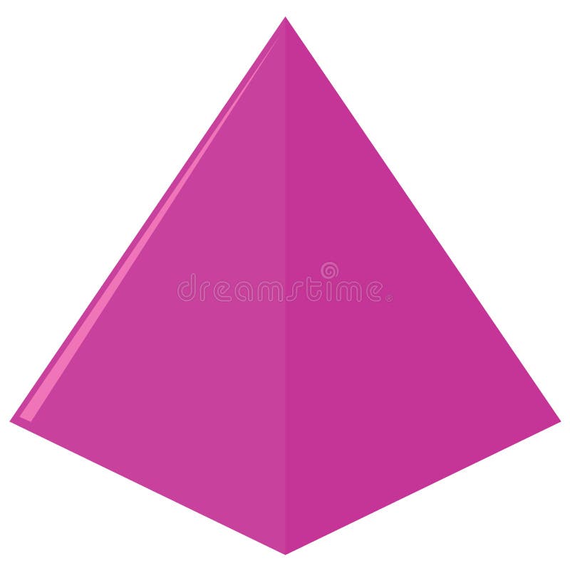 Geometry Shape of Triangle in Pink Stock Vector - Illustration of ...