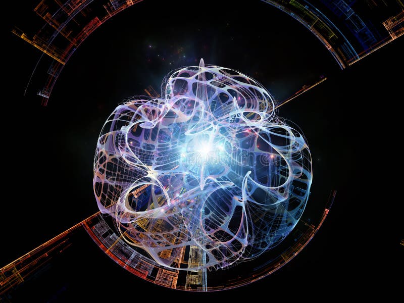 Geometry of Space stock illustration. Illustration of arrangement ...