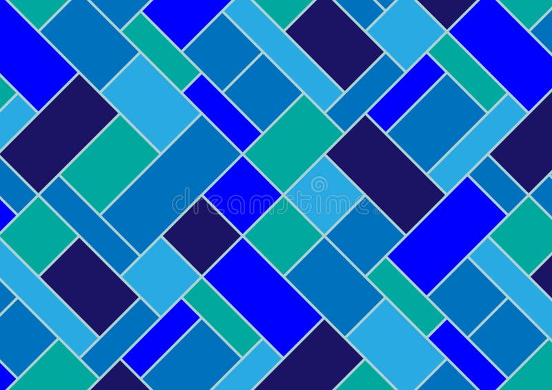 Geometry Square Blue Pattern Green Line Pastel Background Stock Vector ...