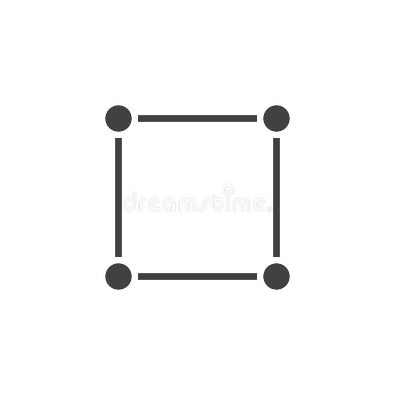 Geometry Square Vector Icon Stock Vector - Illustration of vector, flat ...