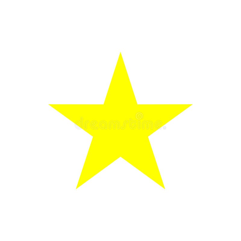 Star.Star with Five Rounded Points Icon.Vector Illustration. Stock ...