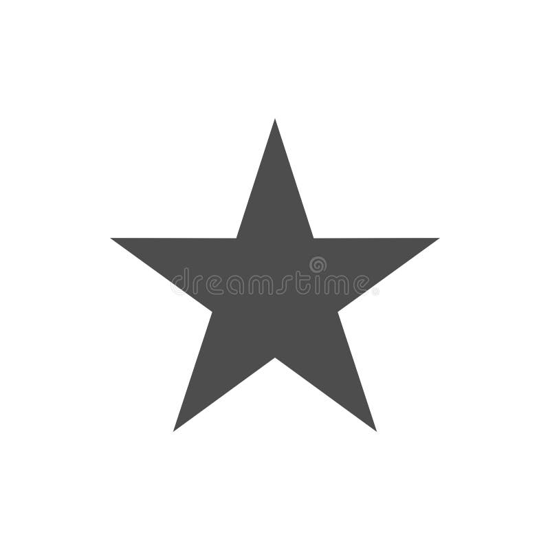 Star.Star with Five Rounded Points Icon.Vector Illustration. Stock ...