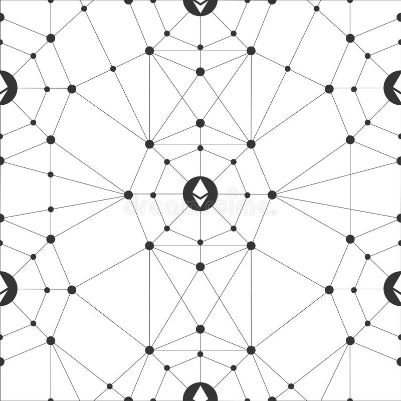 Geometry of the Structure, Blockchain. Seamless Pattern. Vector. Stock ...