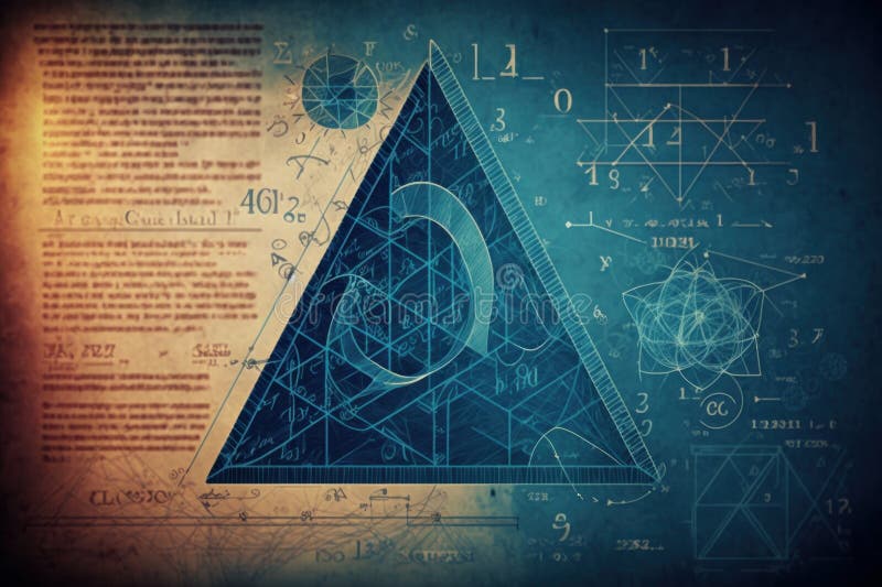 Geometry Style. Mathematical Formulas and Calculations. Beautiful ...