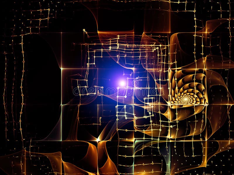 In Search of the Virtual Space Stock Illustration - Illustration of ...