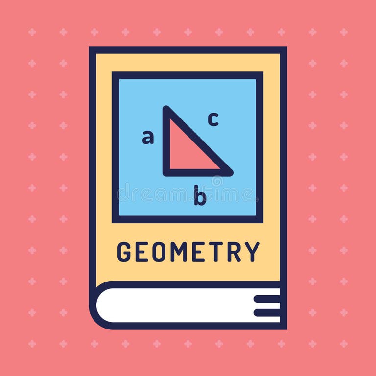 Geometry Textbook. Vector Illustration Decorative Design Stock Vector ...