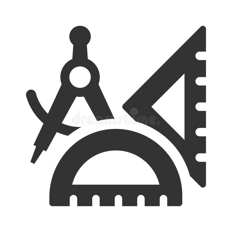 Geometry Tools icon stock vector. Illustration of icon - 279721759